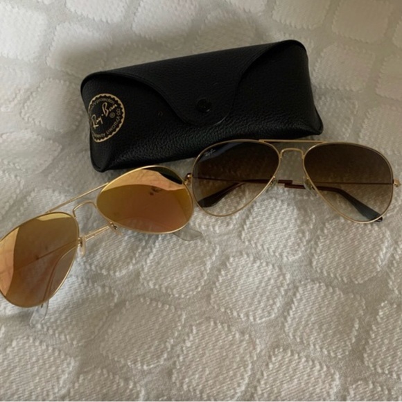 Ray-Ban | Accessories | Rose Gold And 1 Gold With Brown Lenses 10 ...
